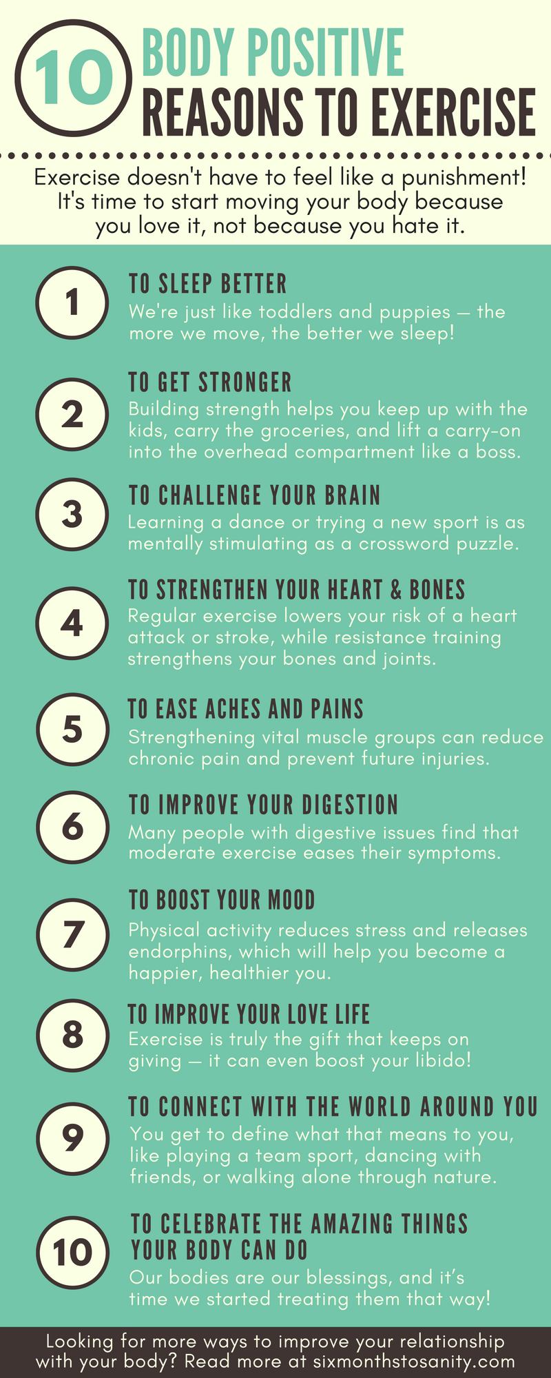 10 body-positive reasons to exercise – six months to sanity